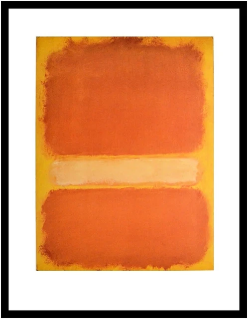 MARK ROTHKO POSTER Kunstdruck Bild im Alu Rahmen Untitled 1956 85x65cm ...