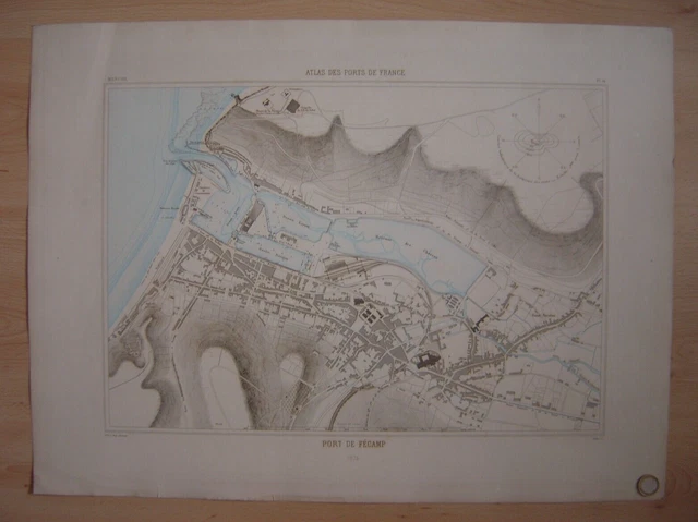 CARTE DE 1874 PLAN du Port de FECAMP Fécamp EUR 149,00 - PicClick FR