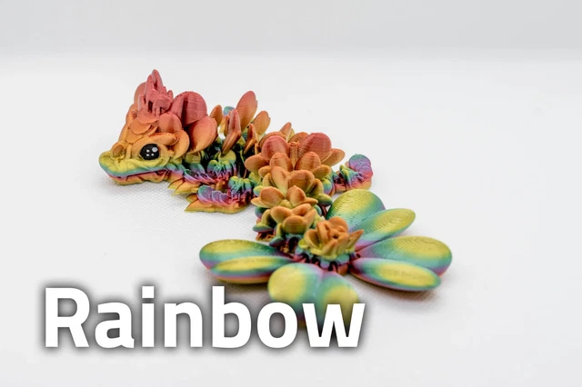 TADLING CLOVER DRAGON | Fully Articulated 3D Printed Fidget Toy TikTok ...