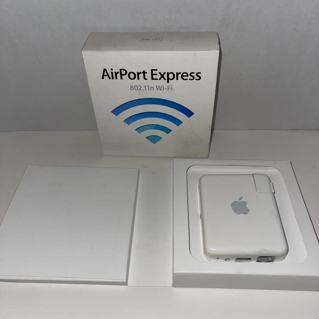 APPLE AIRPORT EXPRESS 802.11n Wireless N Wi-Fi Router A1264 with Box ...