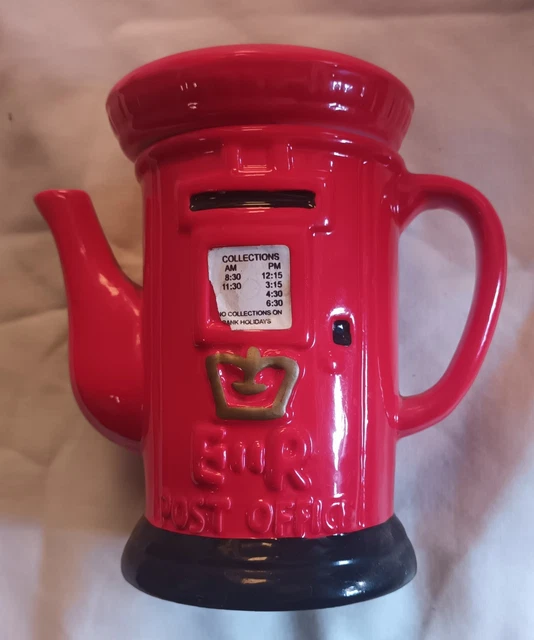 VINTAGE ROYAL MAIL Red Post Box Teapot - Unique Collectable £10.80 ...