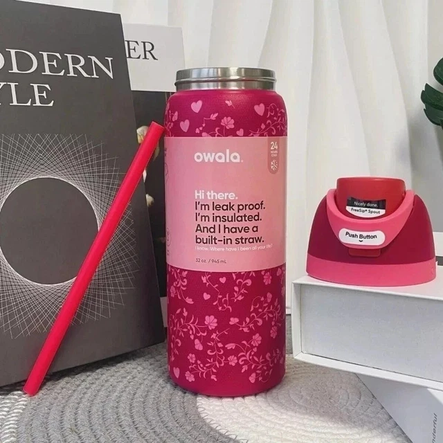 OWALA 32 OZ. FreeSip Stainless Steel Water Bottle – Love Letter £27.63 ...