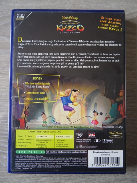 DVD KUZCO L'EMPEREUR mégalo N°60 Walt Disney EUR 4,00 - PicClick FR