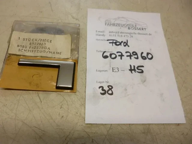 FORD GRANADA 2 MK2 Schrift Schriftzug Typenschild Emblem "L ...