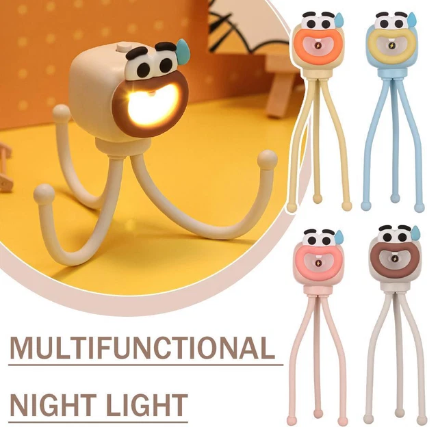 OCTOPUS NIGHT LAMP Button Batteries Cartoon Light Form At Will Night £4 ...