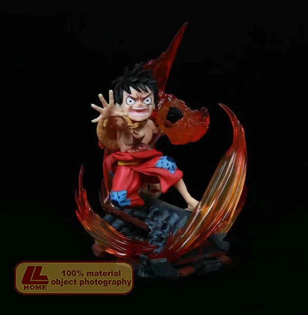 ANIME ONE PIECE Wano Country Monkey D Luffy Kimono PVC Figure Statue ...