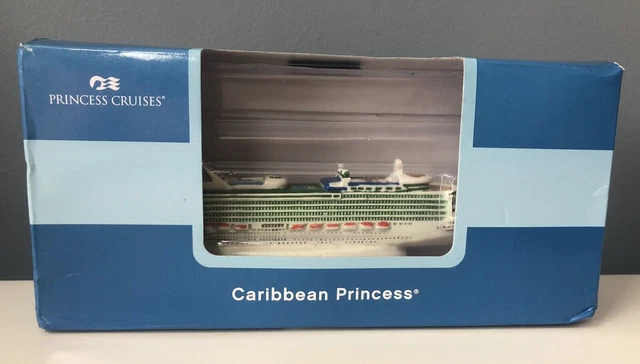 CARIBBEAN PRINCESS RESIN Cruise Ship Model Princess Cruises NIB ...
