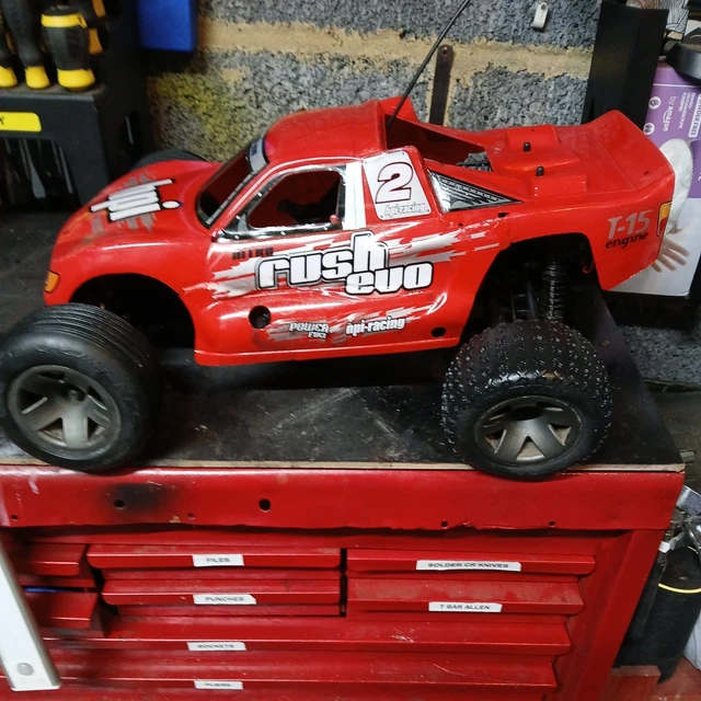HPI RUSH EVO 2 Nitro Rc Car in good working order £123.42 - PicClick UK