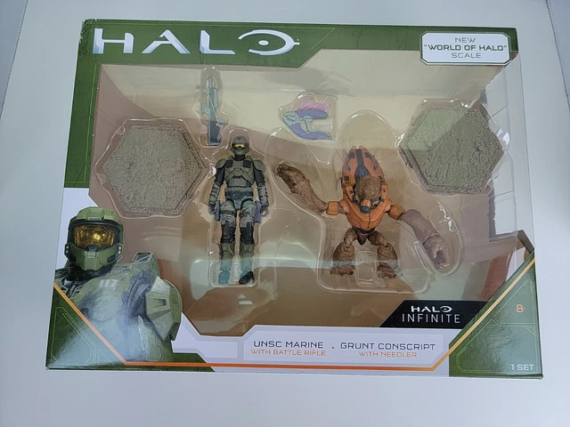 HALO INFINITE DOUBLE Pack Marine con fucile da battaglia + grunt ...