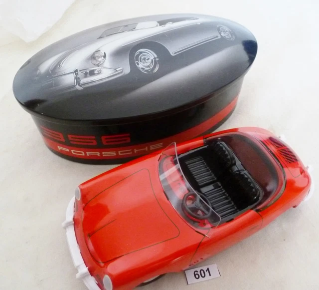 601*PORSCHE 356*CABRIO*TIPPCO*1:24*ROT* FRIKTION * Blech Box * Fächer ...