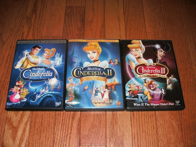 DISNEY'S CINDERELLA TRILOGY on DVD. Cinderella, Cinderella II and ...