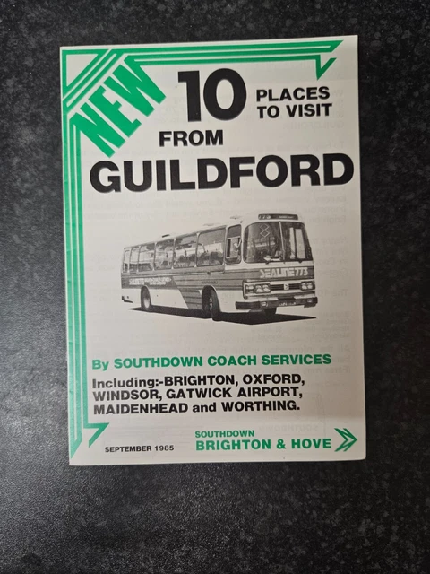 SOUTHDOWN NATIONAL COMPANY Transport Timetable Bus Leaflet ABJXA1.131 £ ...