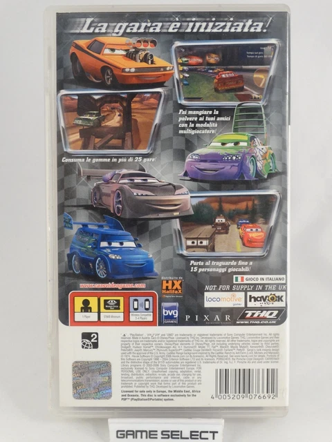 DISNEY PIXAR CARS Motori Ruggenti Sony Psp Pal Ita Italiano Originale ...