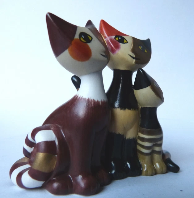 GOEBEL PORZELLAN ROSINA WACHTMEISTER 3 Katzen Happy Family 9x8cm signiert EUR 39,95 - PicClick DE