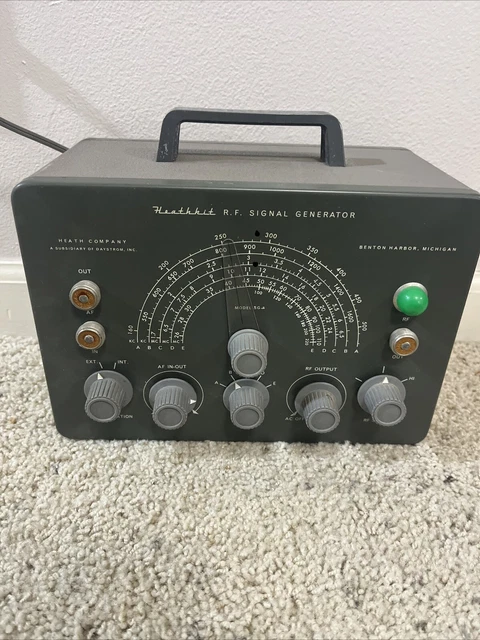 VINTAGE HEATHKIT RF Signal Generator Model SG-8 Powers On $35.00 - PicClick