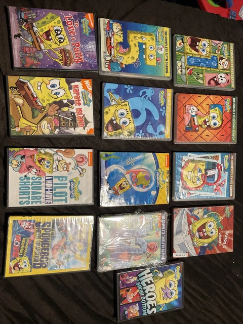 SPONGEBOB SQUAREPANTS DVD Lot: The Complete First, Second, Third ...