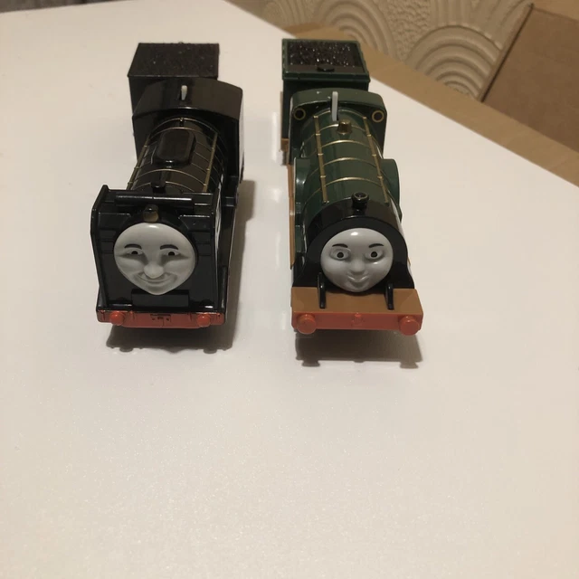 THOMAS THE TANK Engine Hiro, Emily + Tender Tomy Trackmaster Motorised ...