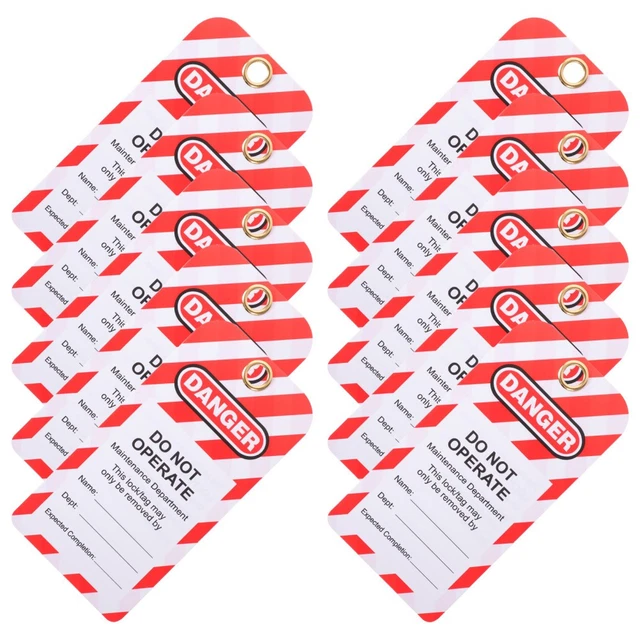 10 PCS MAINTENANCE Door Tags Repair with Wire Danger Warning $25.50 ...