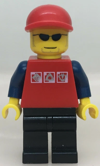 LEGO ®-MINIFIGUR CITY Pilot 3 Silver Logos Set 7688 Sports Plane ...