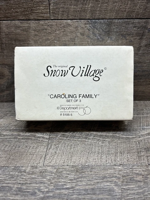 DEPT56 SNOW VILLAGE Caroling Family £8.97 - PicClick UK