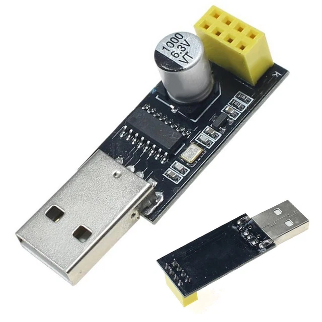 ENSEMBLE ADAPTATEUR USB ESP8266 ESP01S module émetteur-récepteur WiFi ...