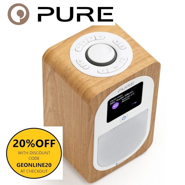 PURE EVOKE H3 Portable FM/DAB+/DAB Digital Radio - Portable DAB Radio ...