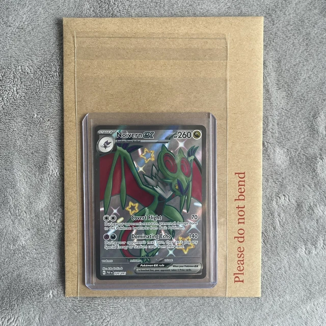 POKEMON CARD NOIVERN EX 220/091 Paldean Fates Shiny Ultra Rare Near ...