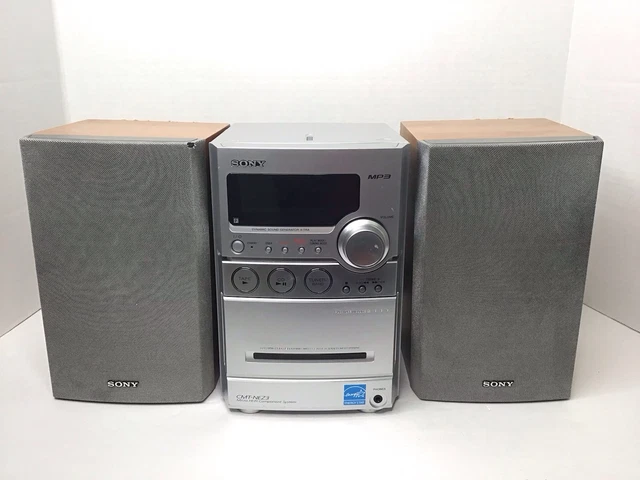 SONY CMT-NEZ3 BOOKSHELF Mini HiFi Stereo System Tape Deck Eater. READ ...