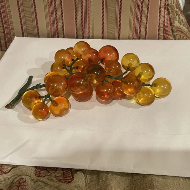 cheap offers online Vintage Purple Lucite Acrylic Faceted Cluster ...