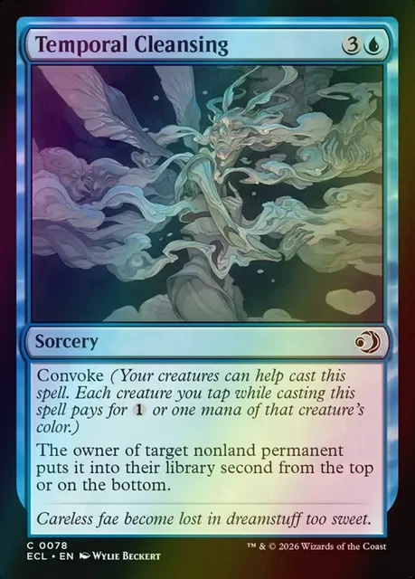 MTG TEMPORAL CLEANSING Foil ** Lorwyn Eclipsed ** English $0.99 ...