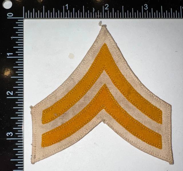 PRE WWI ERA US Army Cavalry Yellow Corporal Chevron Stripe Dress White ...