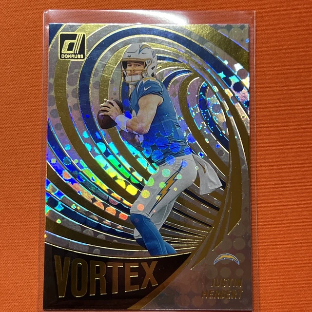 INSERT VORTEX JUSTIN Herbert 2023 Panini Donruss chargeurs Los Angeles ...