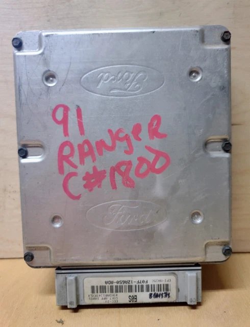 1990-1991 FORD RANGER Engine Control Unit ECU F07F12A650ADA Module 391 ...