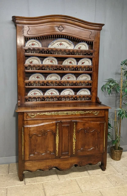 ANCIEN BUFFET VAISSELIER EN BOIS merisier meuble 19 ème EUR 1.500,00 - PicClick FR