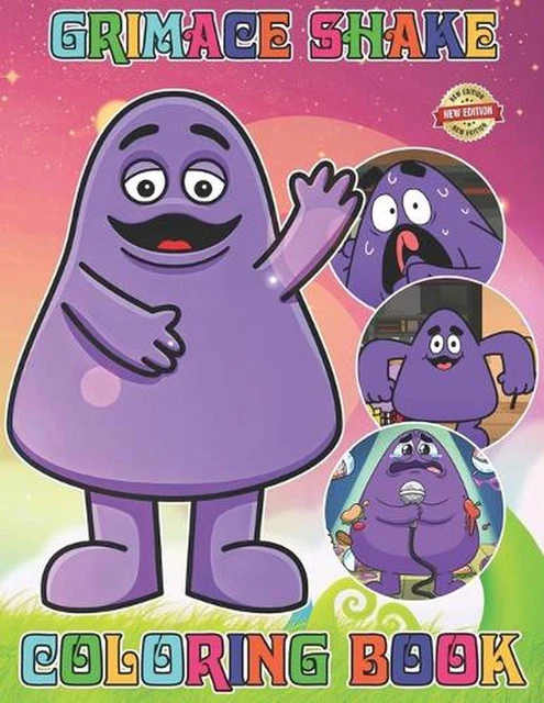 GRIMACE SHA-KE COLORING Book Cute Character for Fan Teen Men Women: 50 ...