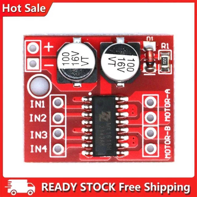 L298N 2-WAY DC Motor Driver Module PWM Speed Dual H-Bridge Stepper ...