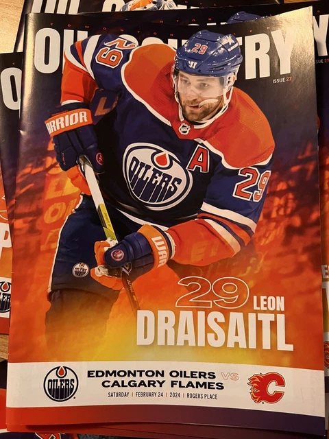 OIL COUNTRY FEBRUARY 24 2024 Oilers Vs Calgary Flames Program Book $55. ...