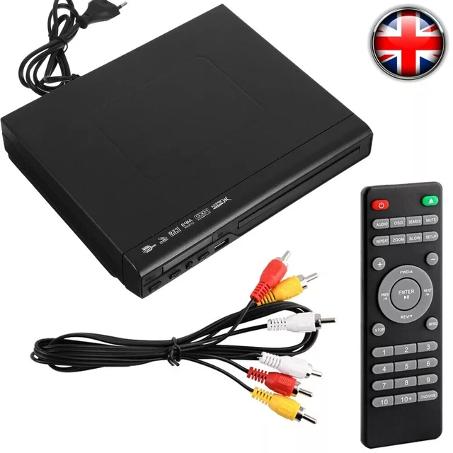 DVD PLAYER MULTI Region Free with Remote Control USB3.0/2.0 Port CD MP3 ...