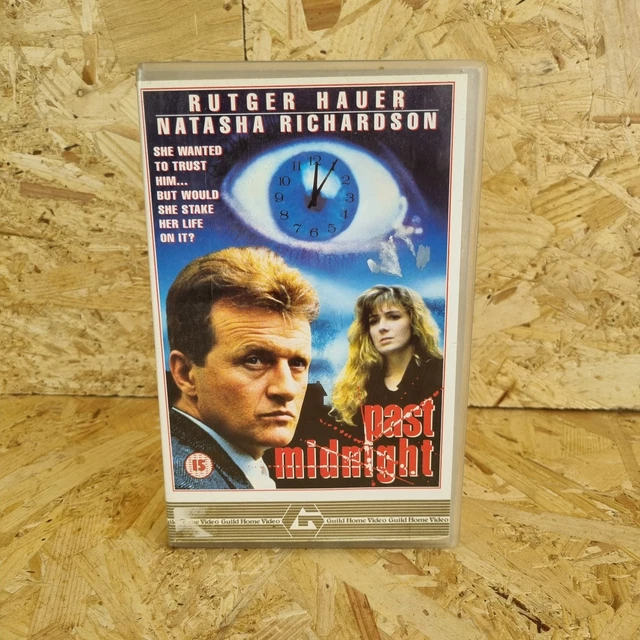 PAST MIDNIGHT 1991 Ex Rental Big Box VHS Video Tape Rutger Hauer Guild ...