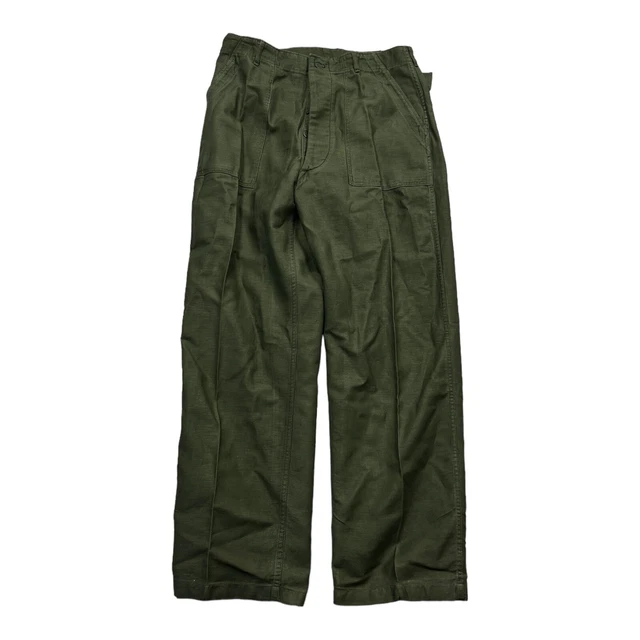 VINTAGE 1970S US Army OG-107 Military Pants Mens 34 Type 1 Class 1 ...