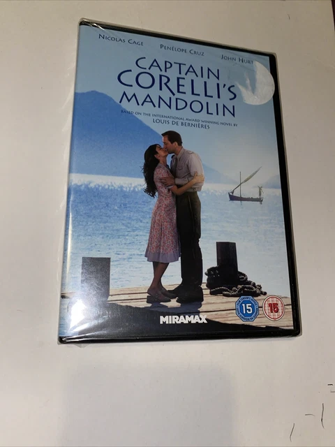 CAPTAIN CORELLI'S MANDOLIN (DVD) Nicolas Cage C Bale Penélope Cruz, New ...