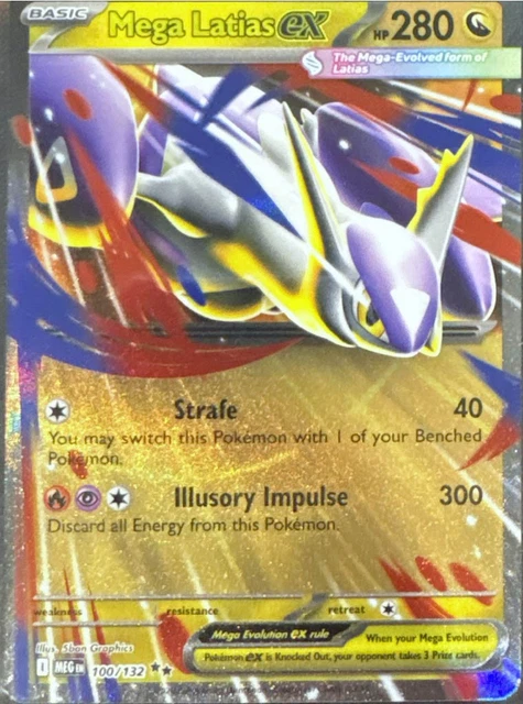 MEGA LATIAS EX - ME01: Mega Evolution 100/132 NM Double Rare $2.99 ...