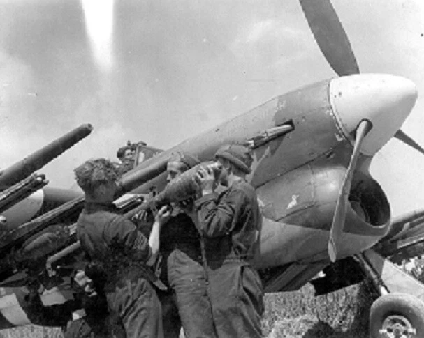 BRITISH RAF HAWKER Typhoon during Operation Overlord WWII 8x10 Photo ...