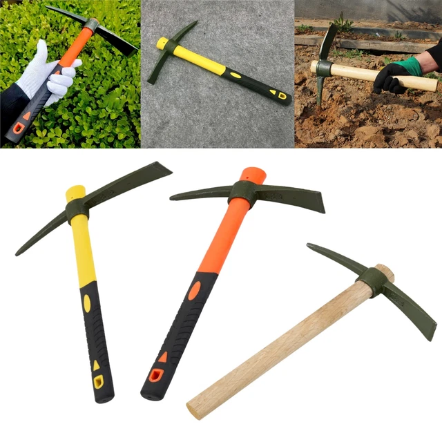 MATTOCK PICKAXE BEECH Wood Shaft Wooden Handle Pick Axe Garden Digging ...