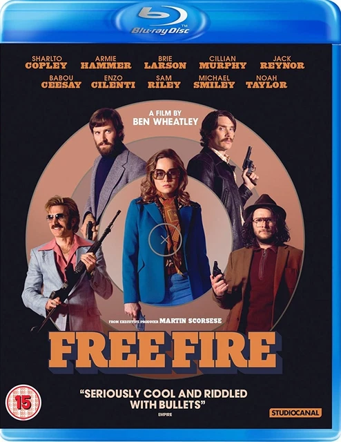 FREE FIRE (BLU-RAY) Enzo Cilenti Sam Riley Michael Smiley Brie Larson £ ...