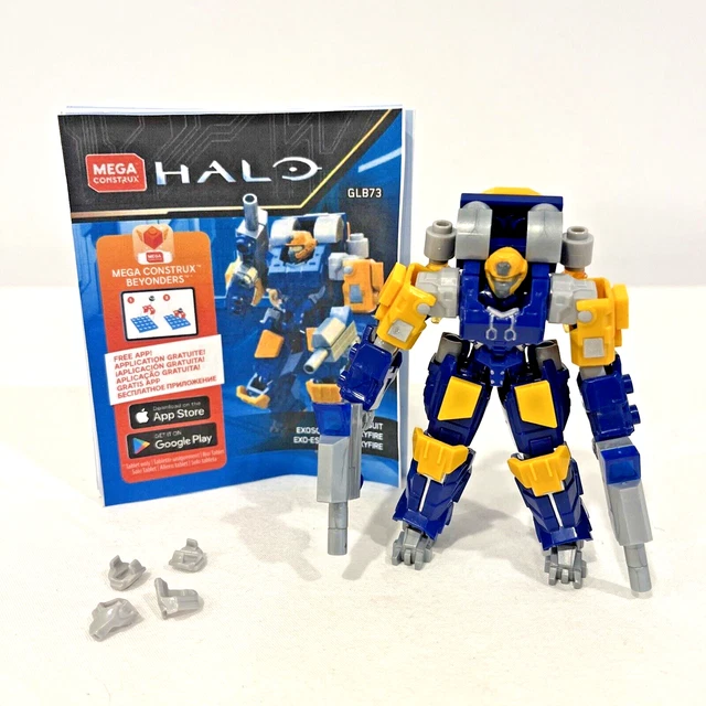 MEGA CONSTRUX HALO Pro Builders Skyfire Exosuit Complete Set W/ Figure ...