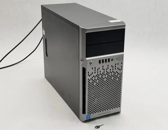 HP PROLIANT ML310E Gen8 v2 Tower Server E3-1241 v3 3.50GHz CPU 2GB RAM ...