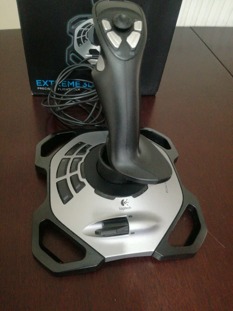 LOGITECH EXTREME 3D Pro Precision Flightstick Flight Simultaor Stick ...