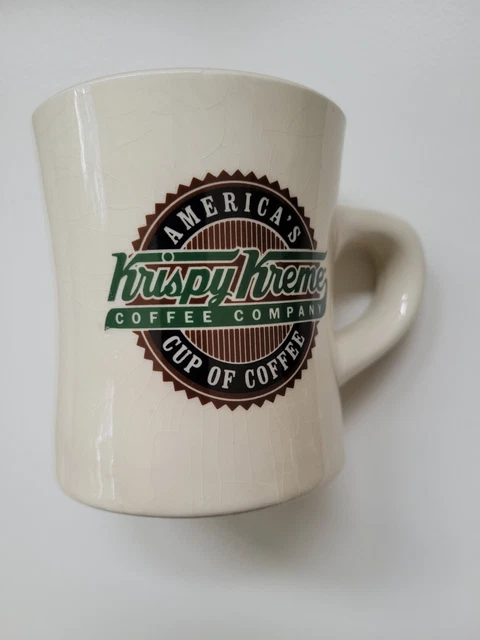 VINTAGE KRISPY KREME Coffee Company Logo Diner Cup £10.63 - PicClick UK
