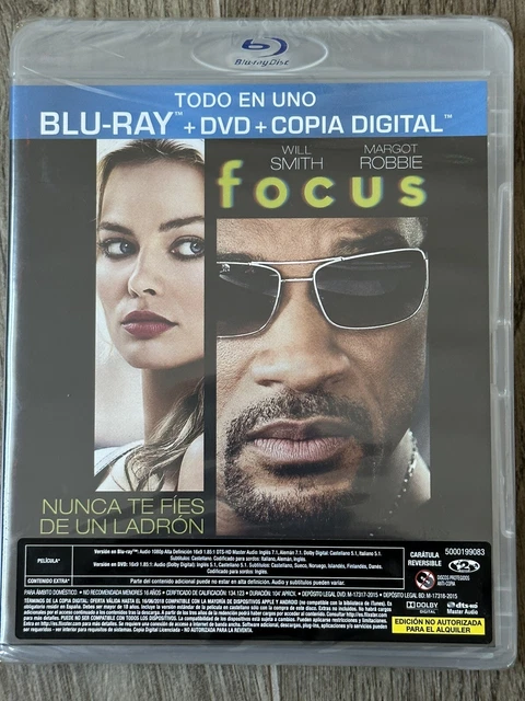 FOCUS WILL SMITH Blu-ray +DVD + Copia Digital NUEVO PRECINTADO EUR 18 ...